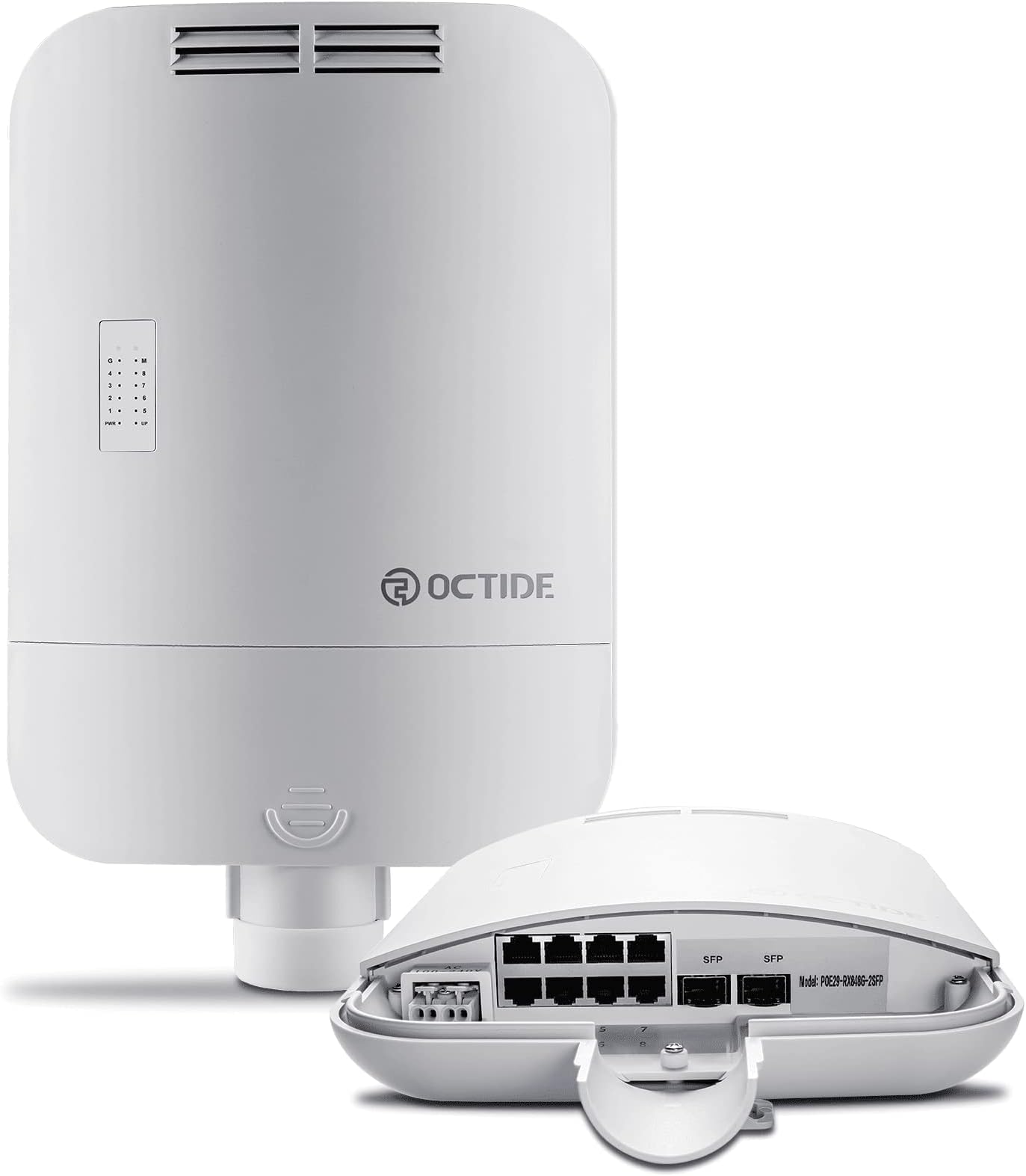 Amazon.com: Octide Outdoor Weatherproof PoE Switch, with 8×Gigabit Poe ...