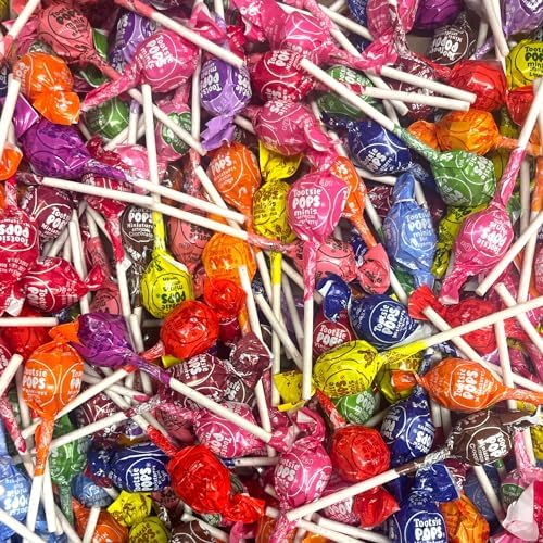 Amazon.com : Assorted Tootsie Pops Mini Lollipops Bulk Individually ...