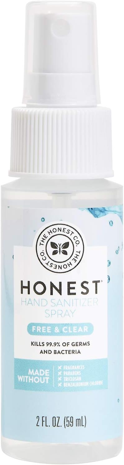 Amazon.com: The Honest Company Plant-Based Hand Sanitizer Spray | Kills ...