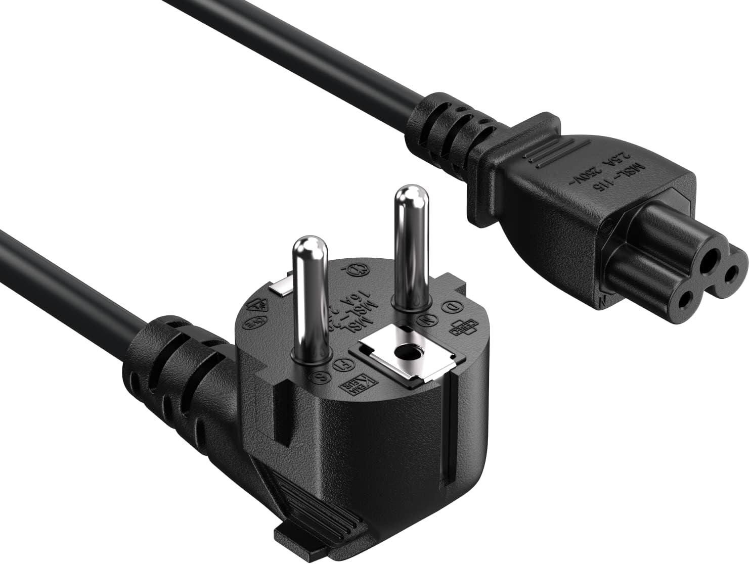 Amazon.com: Cable Leader 6ft European 3-Prong Notebook Power Cord (CEE ...