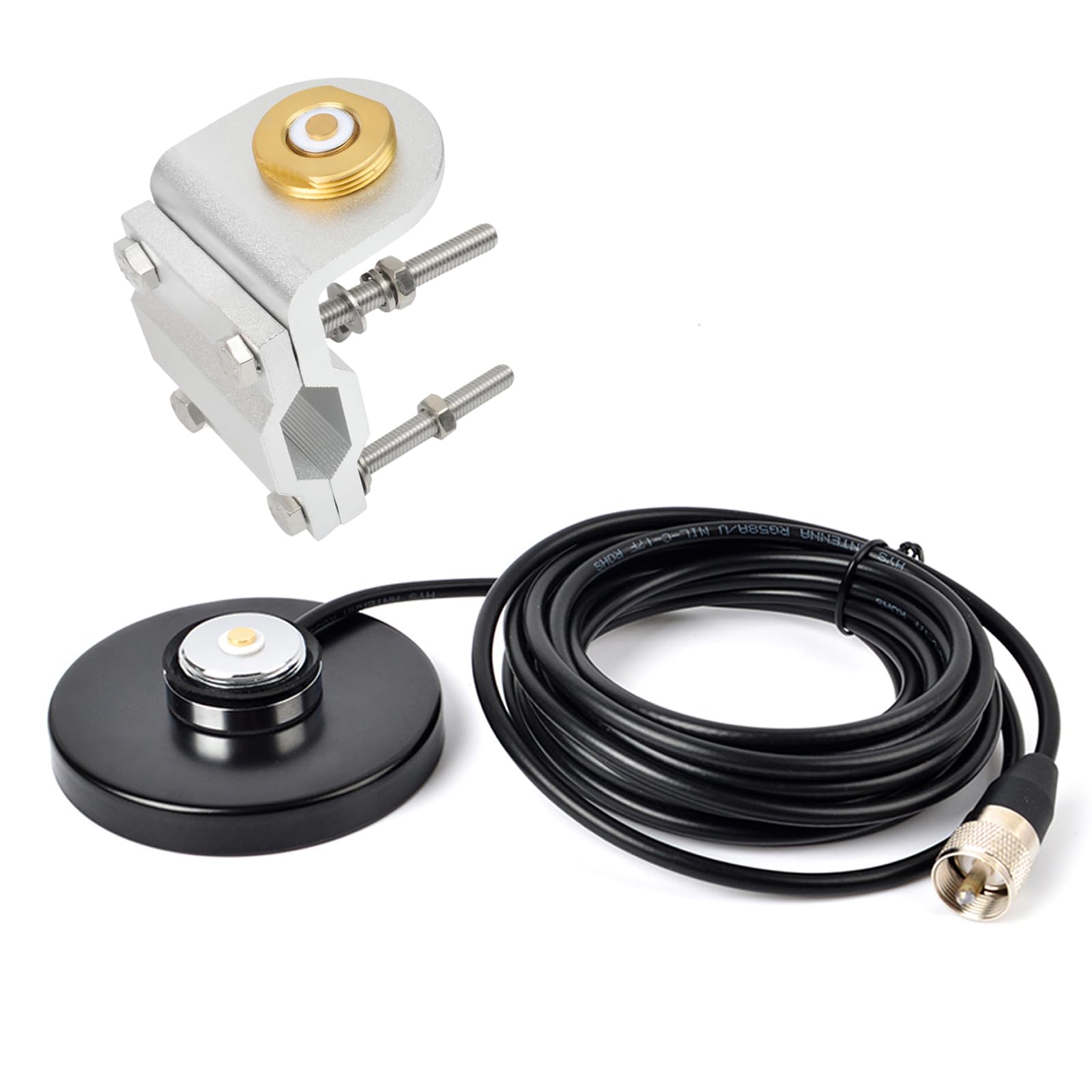 Amazon.com: HYS TC-MB90 NMO Mount Magnetic Base + Single Roll Bar ...