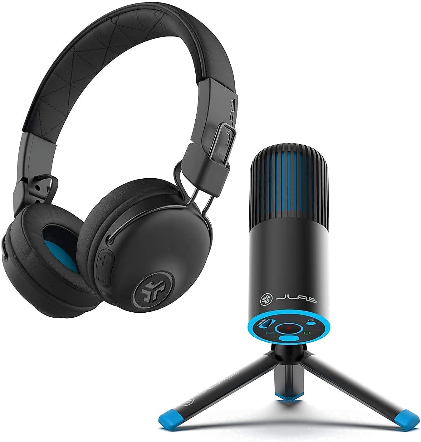 Amazon.com: JLab Talk Go USB Microphone + Studio Pro Over-Ear Wireless ...
