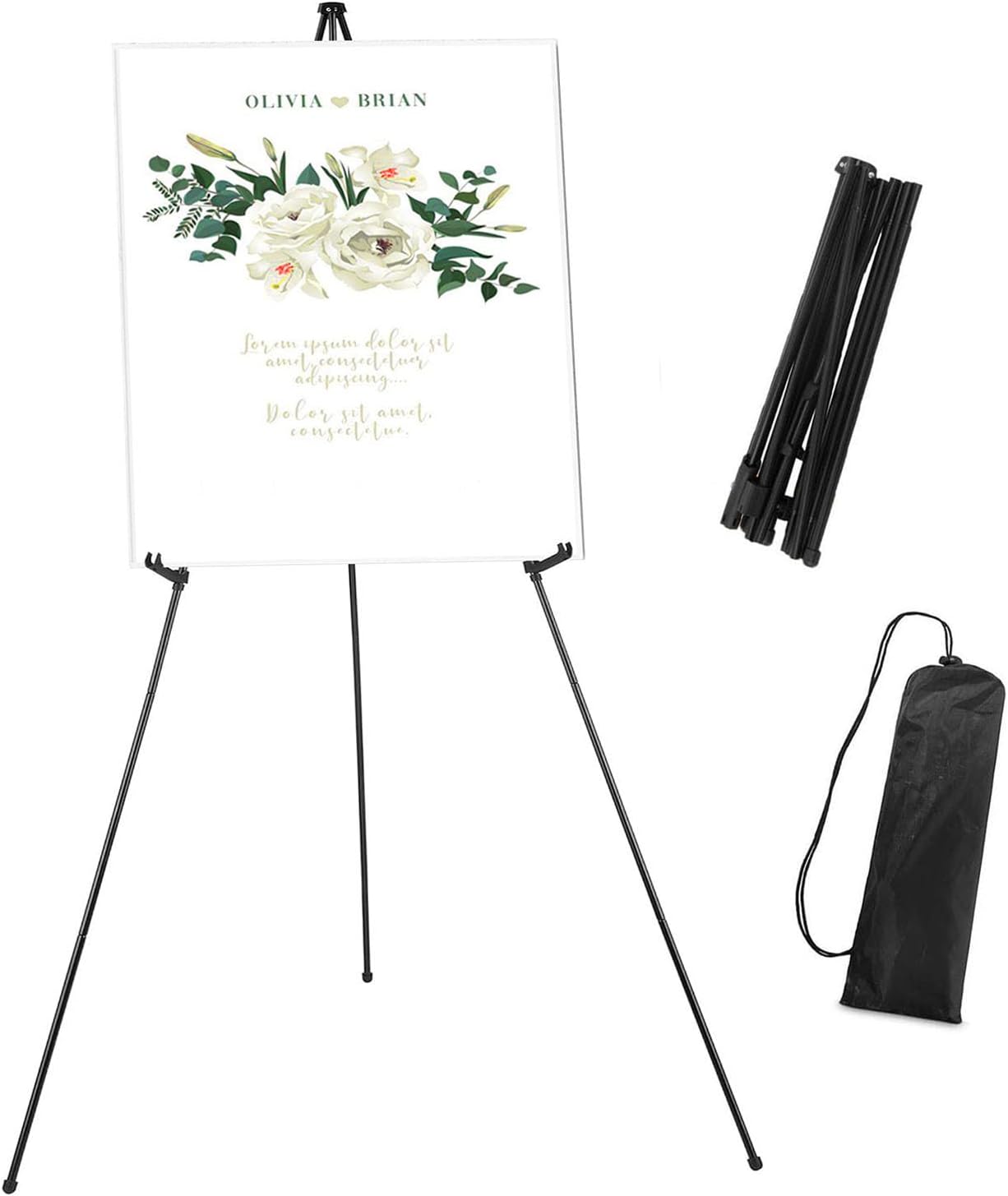 Amazon.com: VNNOPG Display Easel Stand for Sign - 63 Inch Artist ...