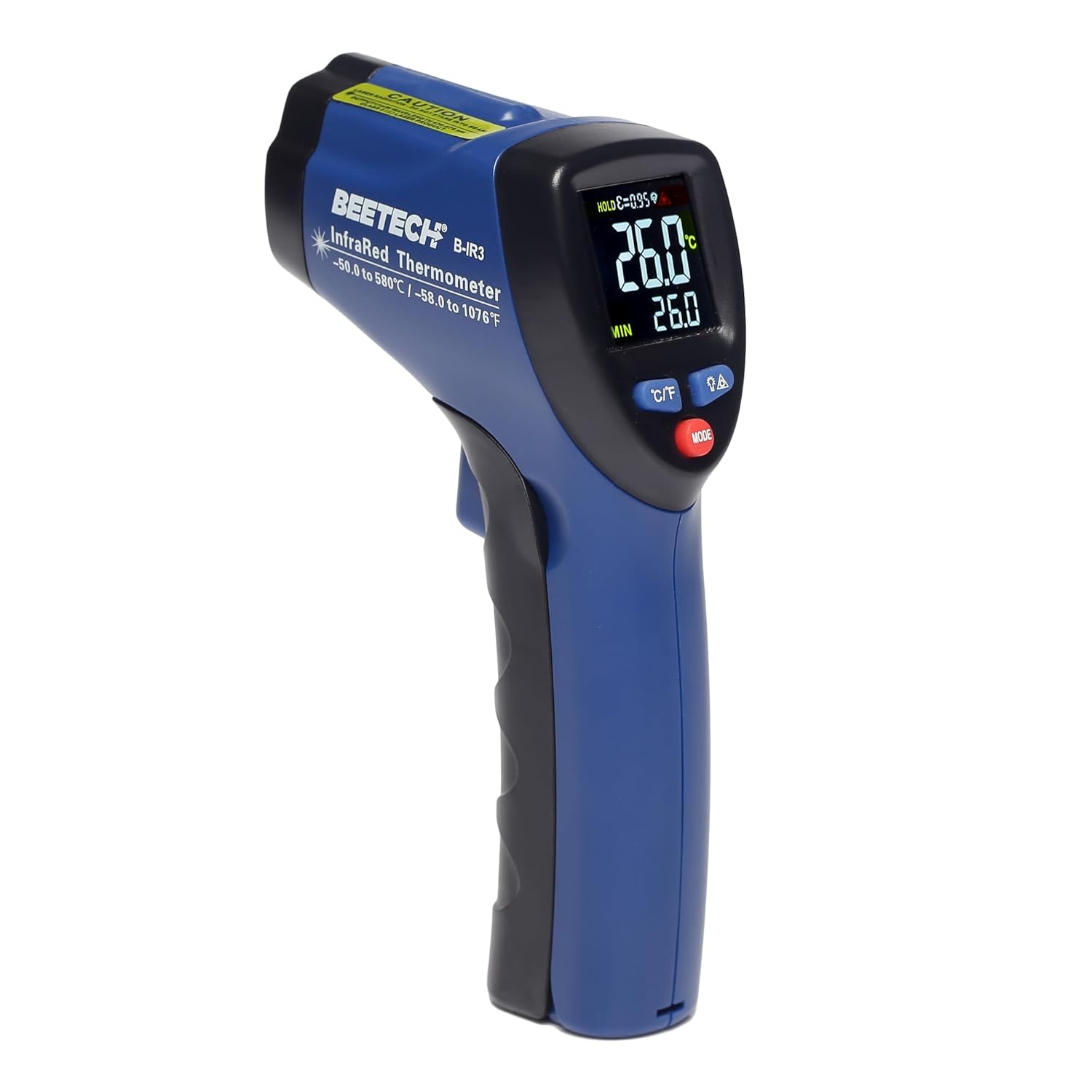 BEETECH Industrial Infrared Thermometer -50°C TO 580°C with circular ...