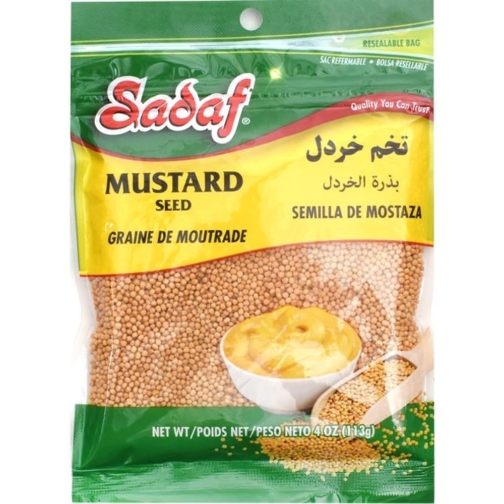 Amazon.com : Sadaf Mustard Seeds 4oz - Mustard Seeds for Cooking or ...