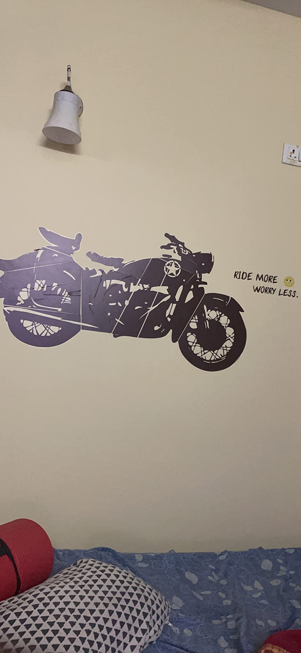 Wallstick "Bike Ride" Wall Sticker (Vinyl, 72 cm x 132 cm) (69-4001 ...