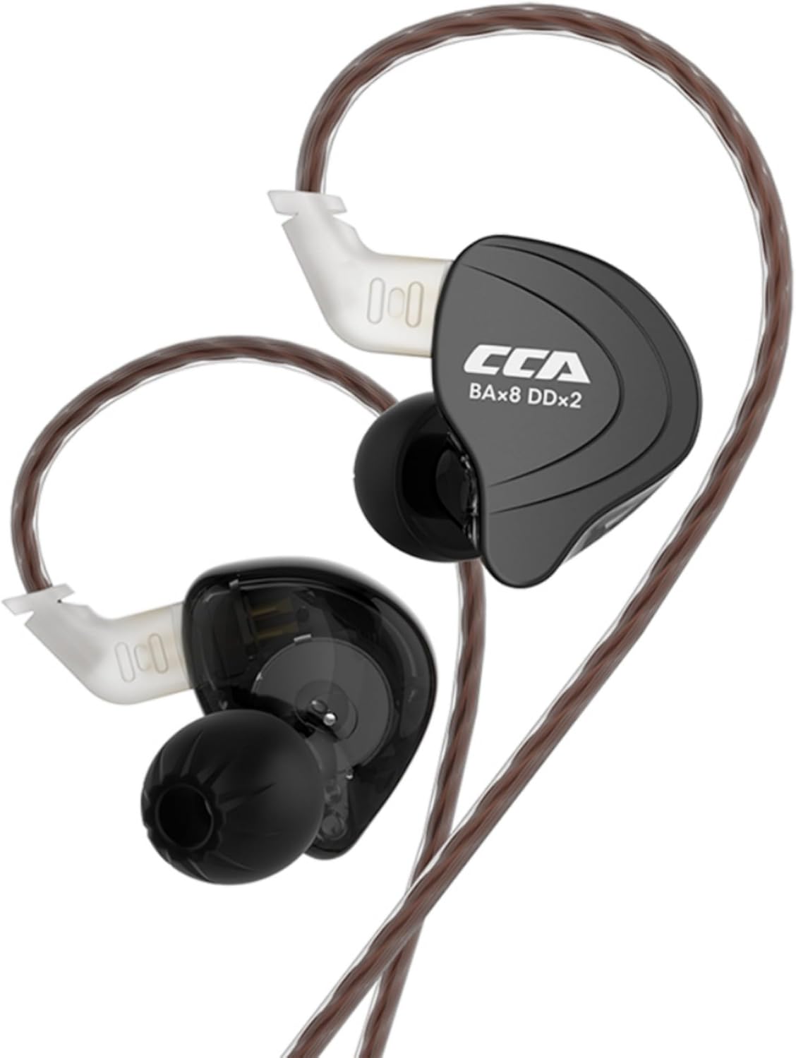 Amazon.com: CCA C10 IEMs Headphone 4BA+1DD Hybrid Driver HiFi in-Ear ...