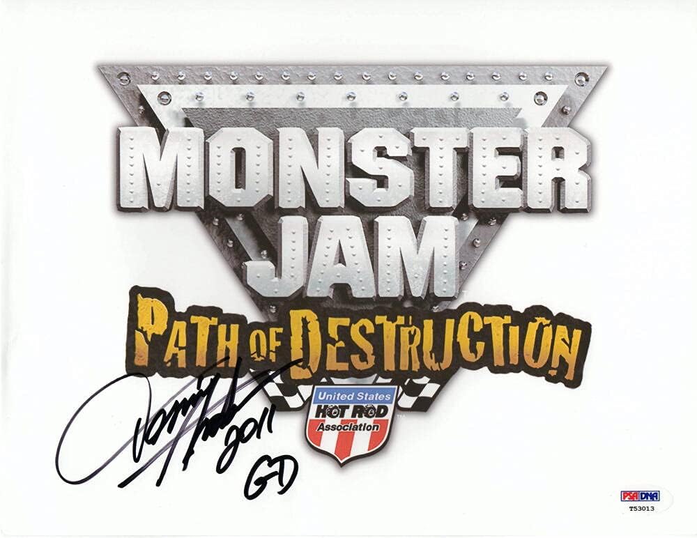 DENNIS ANDERSON SIGNED AUTOGRAPH 8x10 PHOTO - GRAVE DIGGER MONSTER JAM ...