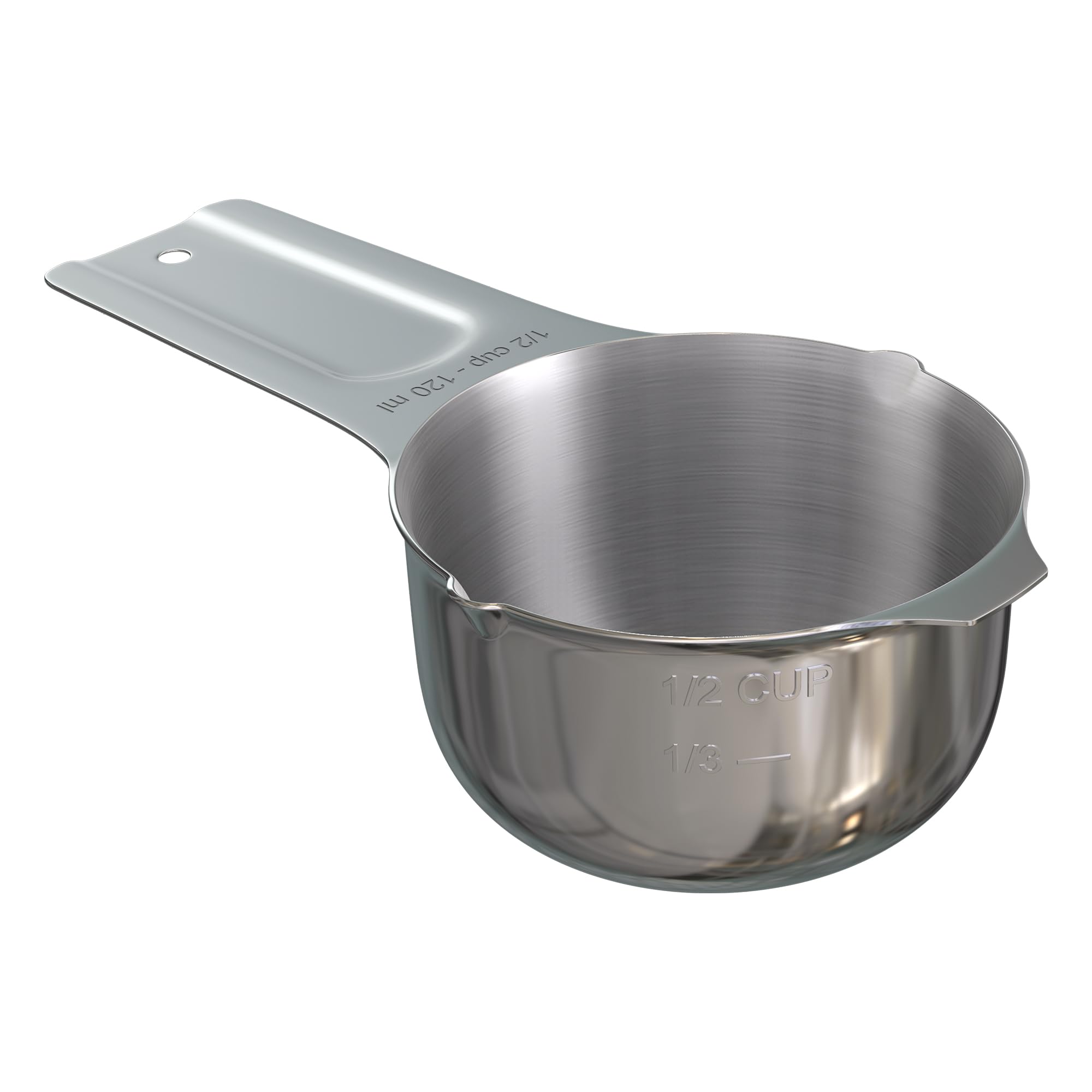 Amazon.com: Color Up Premium 1/2 Cup Measuring Cup (120 ml) - Stainless ...