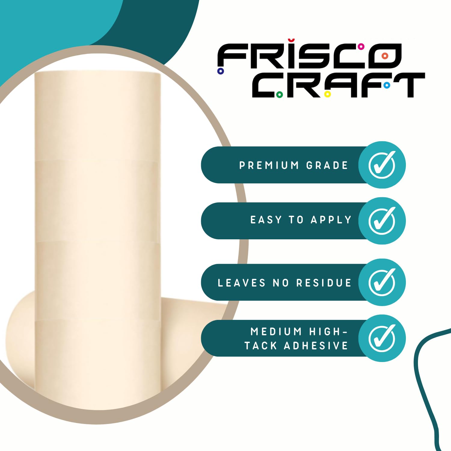 Snapklik.com : Frisco Craft 12 X 50ft Roll Of Paper Transfer Tape For ...