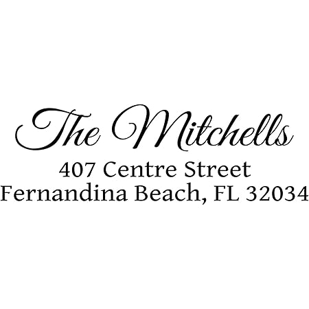 Amazon.com : Custom Return Address Stamp – Self Inking Rubber Stamp – 3 ...