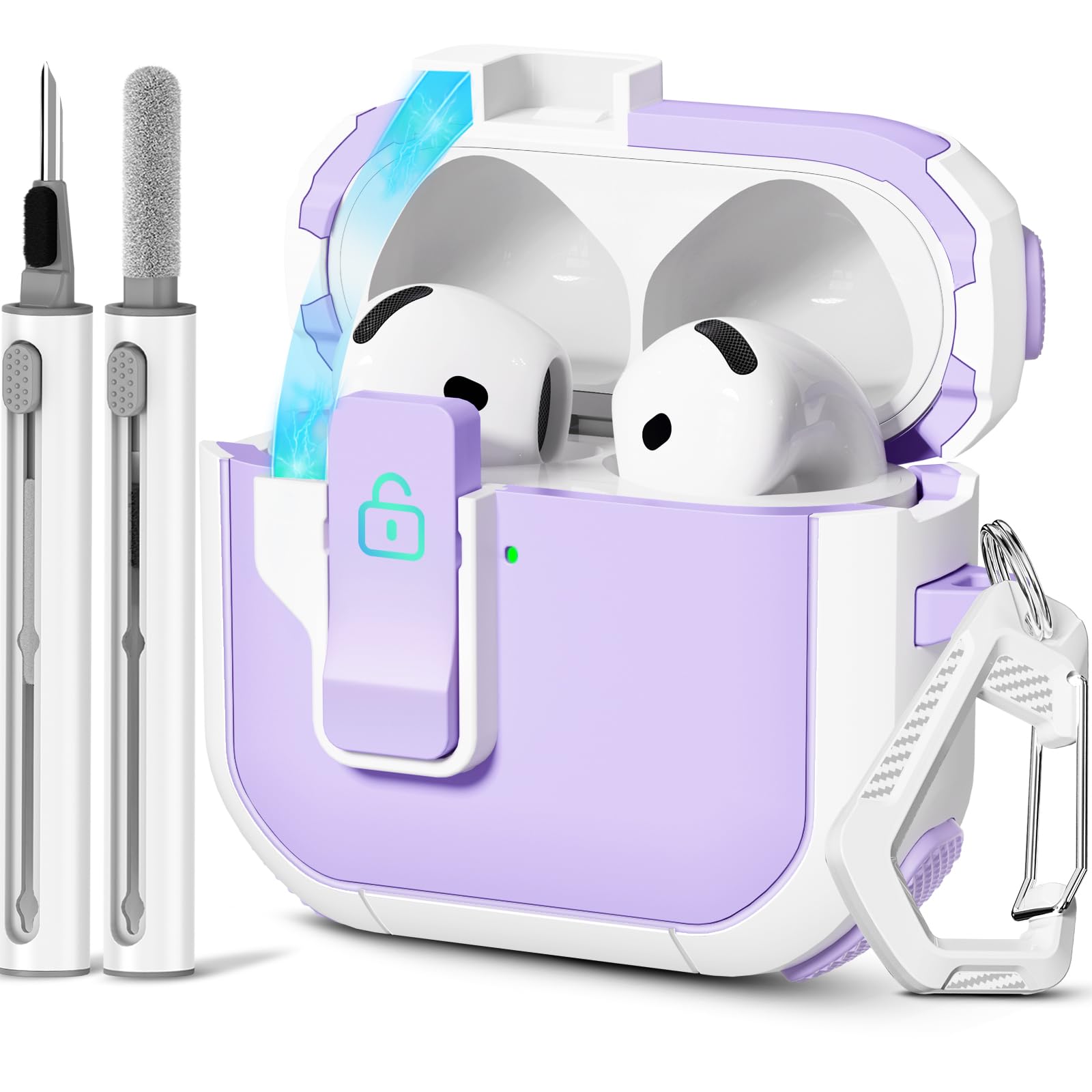 Amazon.com: with Safety Lock for AirPods 4th Generation Case 2024 ...