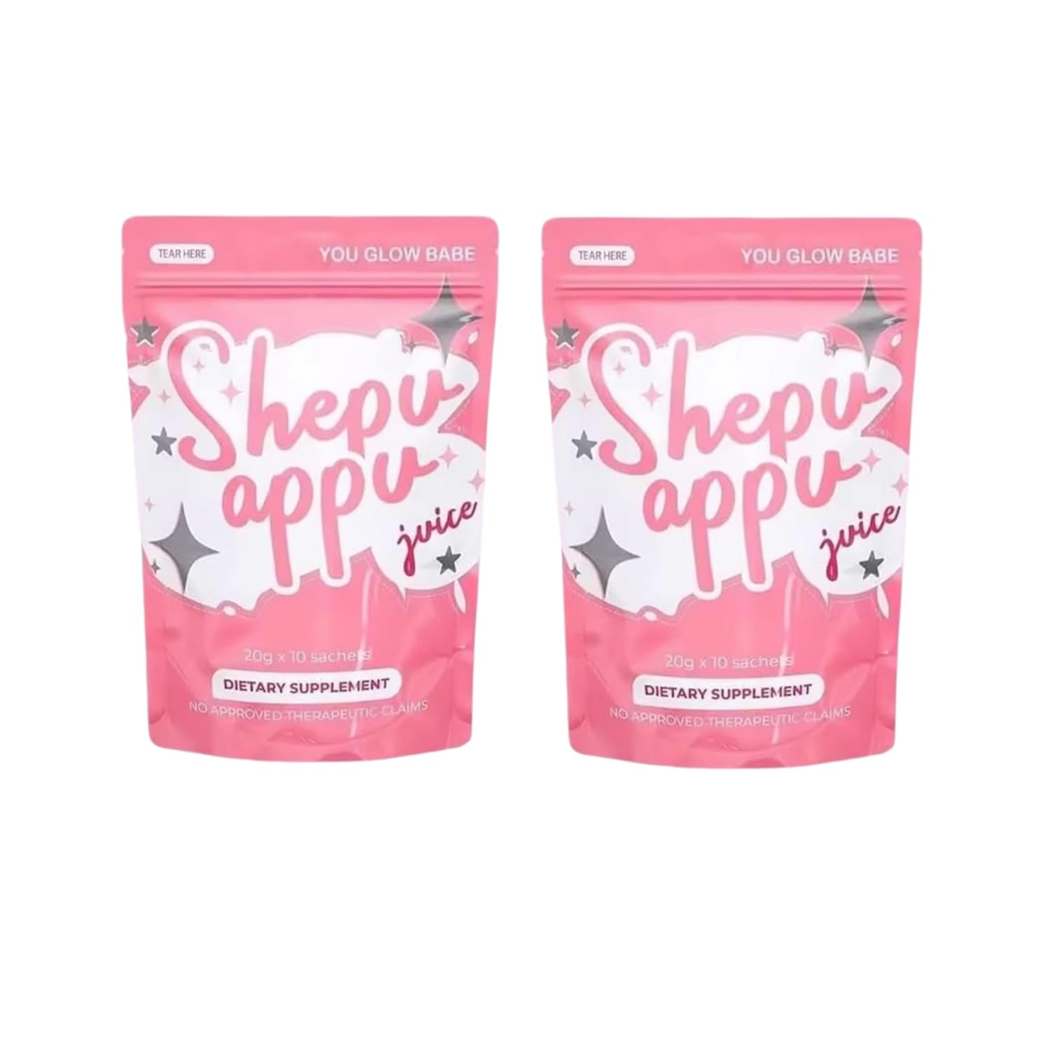 Amazon.com : 20 Sachets You Glow Babe Shepu APPU Juice 20g each ...