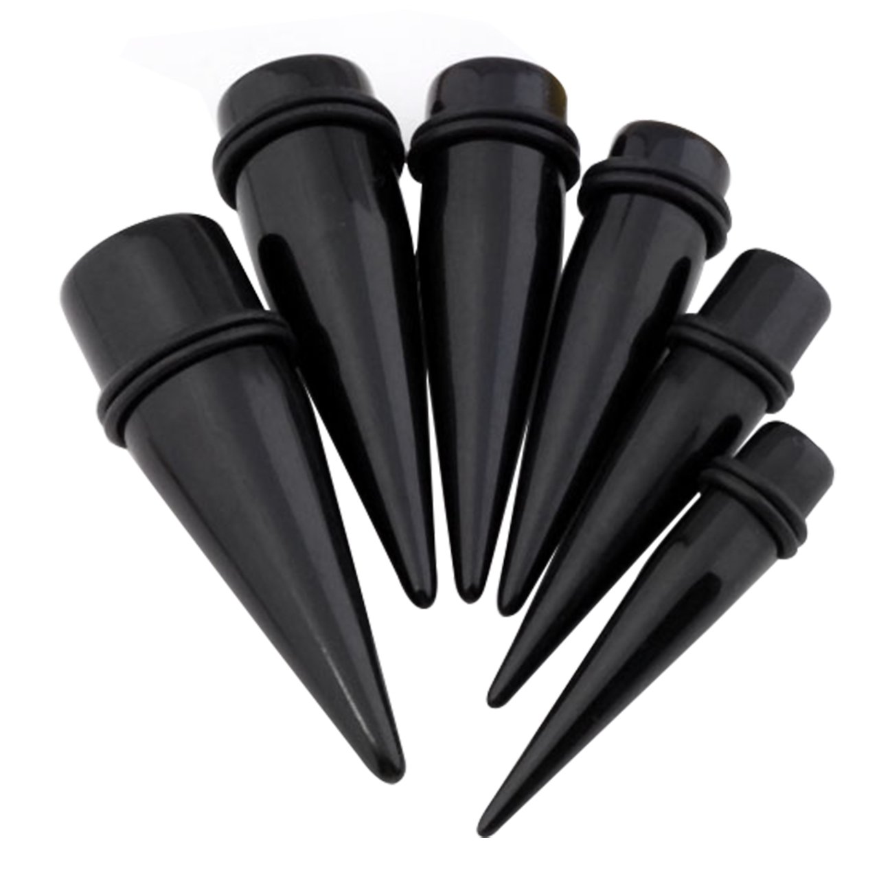 10-20mm Acrylic Spike Rivet Taper Ear Expander Stretchers Plug Piercing ...