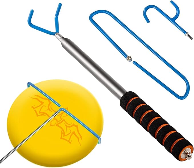 Amazon.com: imgokaha Disc Golf Retriever Pole with 3 Hooks Telescopic ...