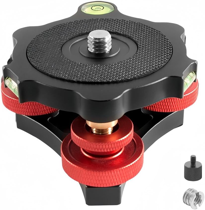 Amazon.com : CAVIX Camera Leveler Tripod Leveling Base Tri-Wheel Head ...