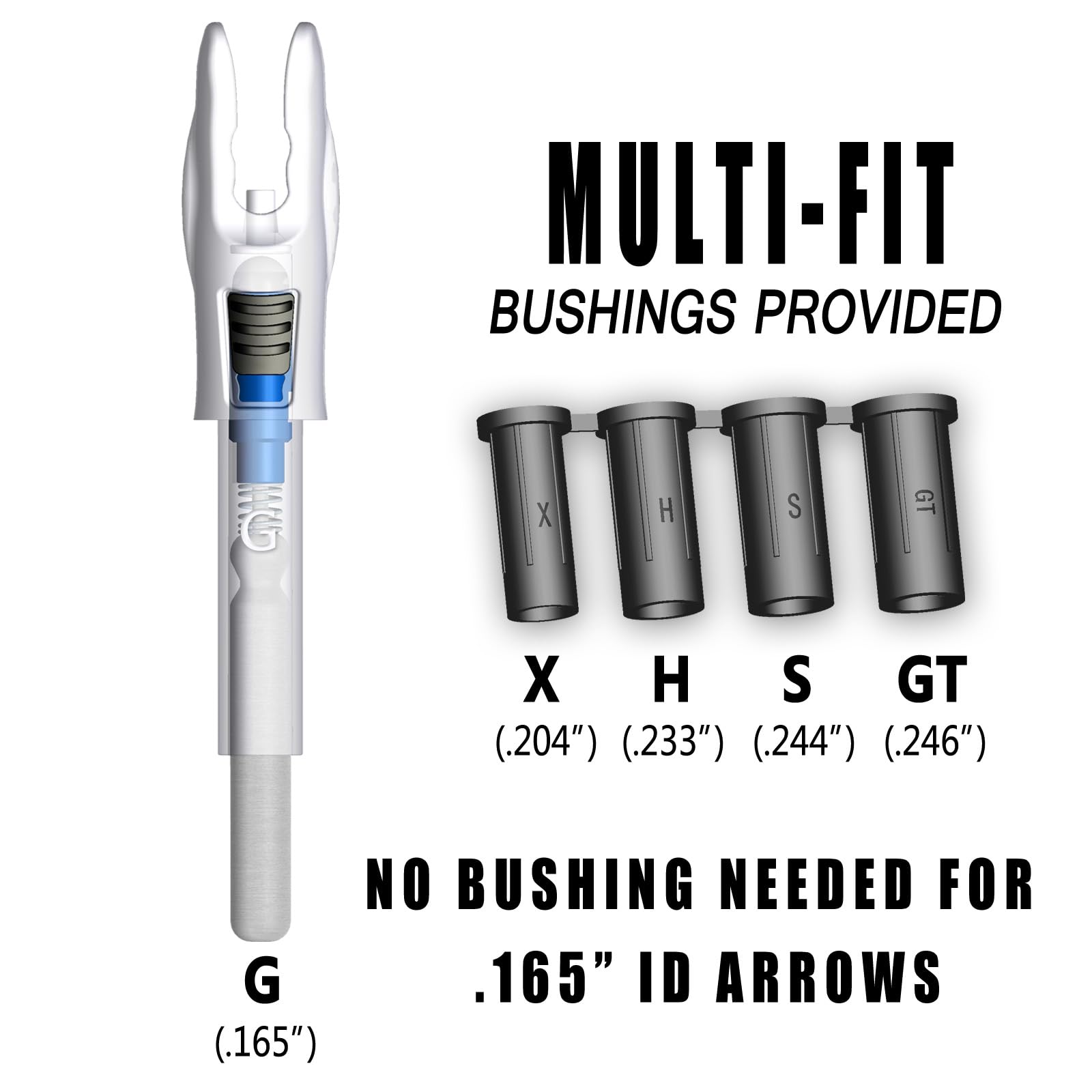 Snapklik.com : CosiComu 6PCS G Lighted Nocks For Arrows
