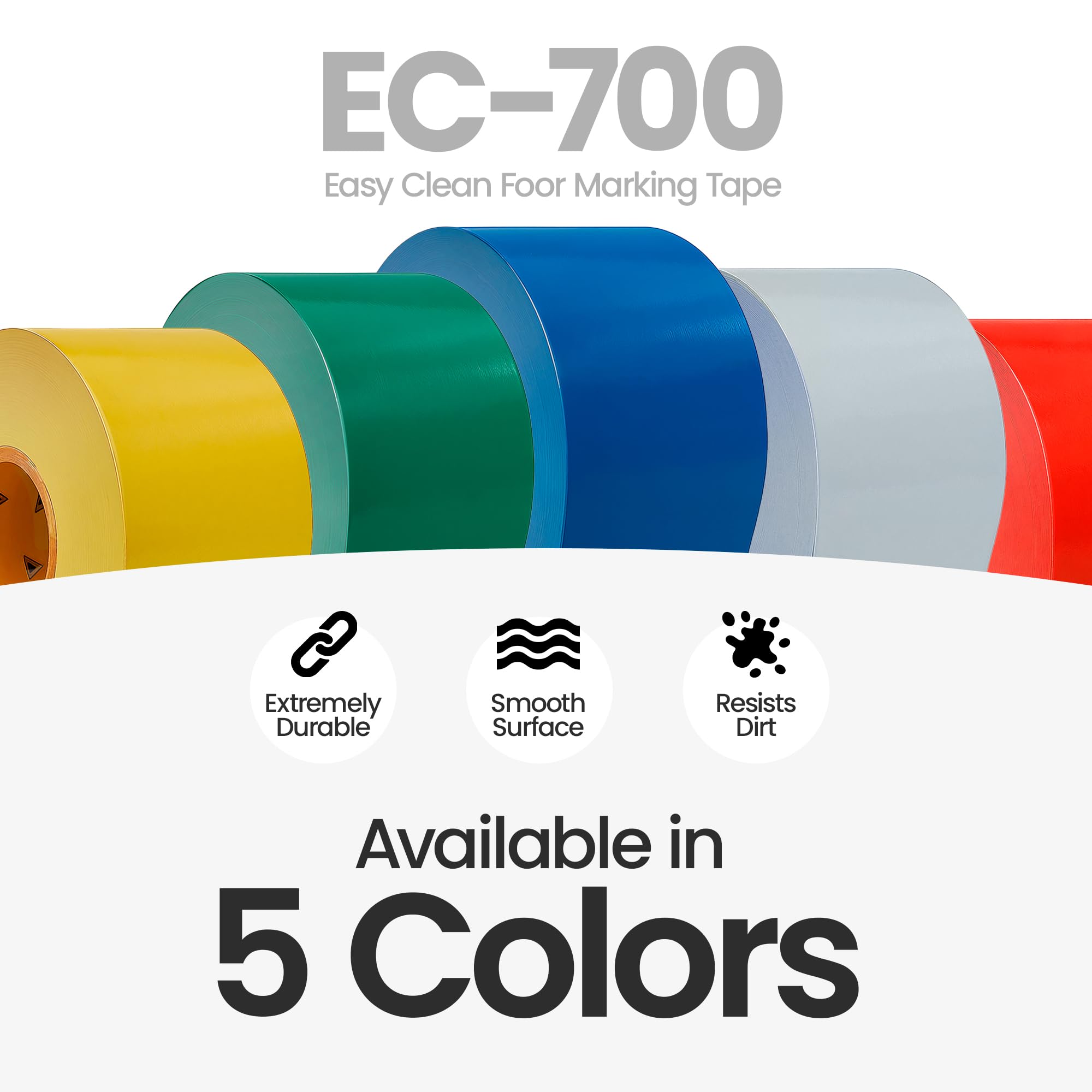 Snapklik.com : DuraMark EC700 Floor Marking Tape For Concrete And ...