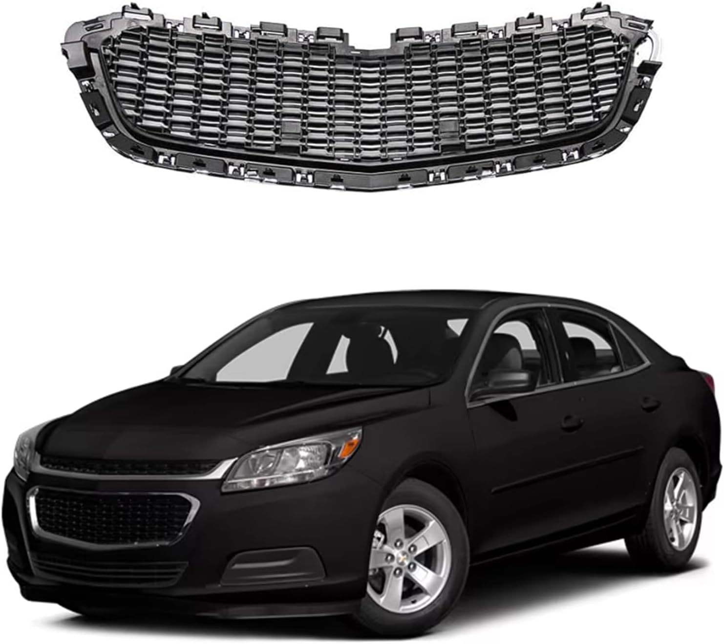 Amazon.com: AutoJoy Club Chrome Bumper Lower Grille Compatible with ...