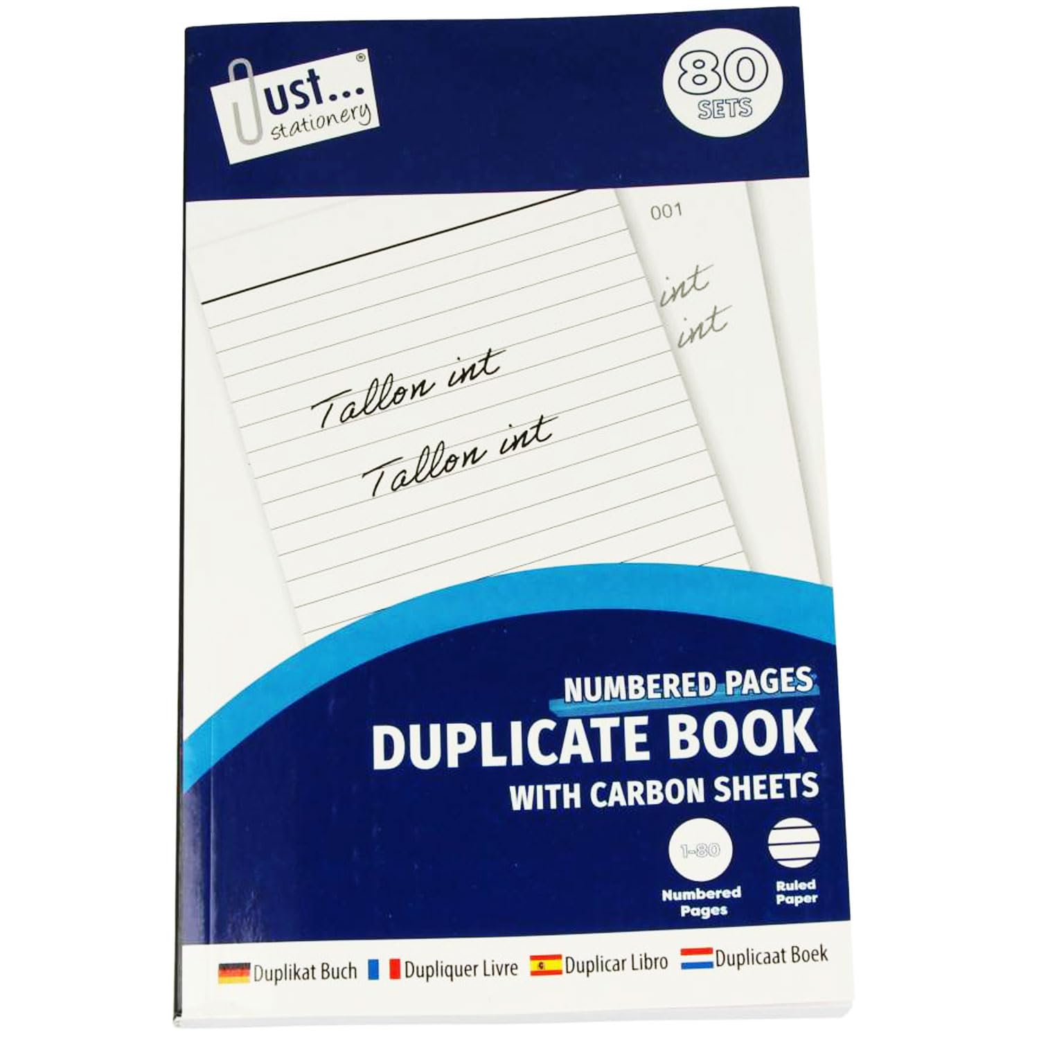 Carbon Duplicate Book A5 Size with 80 Numbered Pages : Amazon.co.uk ...