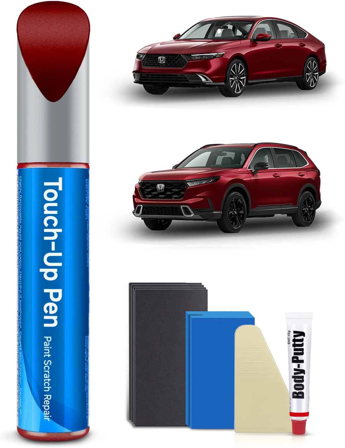 Amazon.com: R-569M Radiant Red Metallic Touch Up Paint Kit Compatible ...