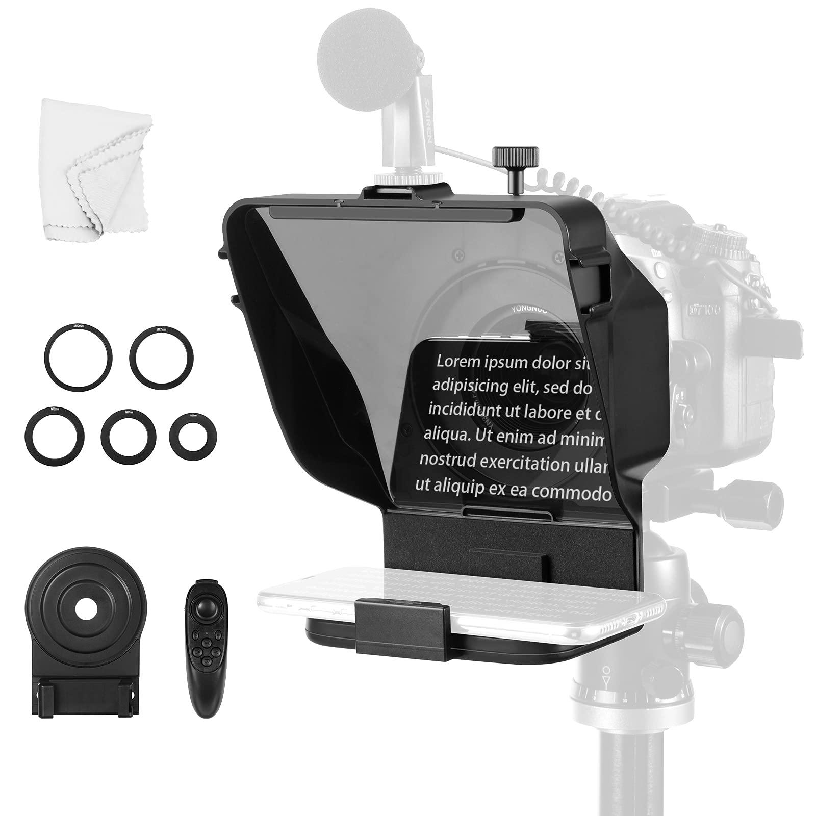 Teleprompter Prompter Portable Teleprompters Kit With Remote Control ...