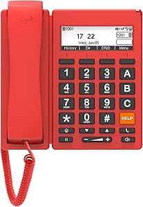 Amazon.com : FLYINGVOICE FIP12WP-R, VoIP Phone for Seniors, Big Button ...