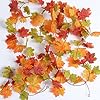 Amazon.com: Mizii 2 Strands Artificial Maples Vines Garland 79" Fake ...