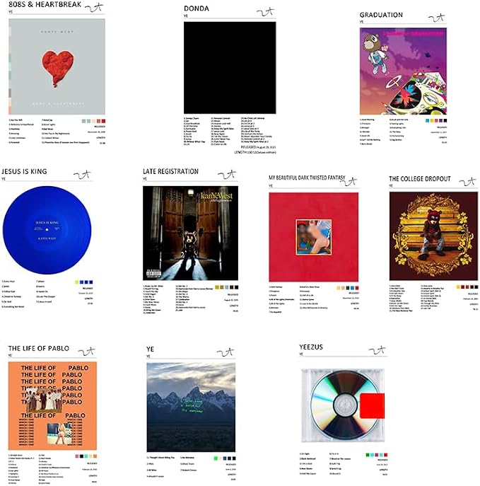Amazon.com: WHHGG Ye Kanye West The College Dropout Album Cover Signed ...