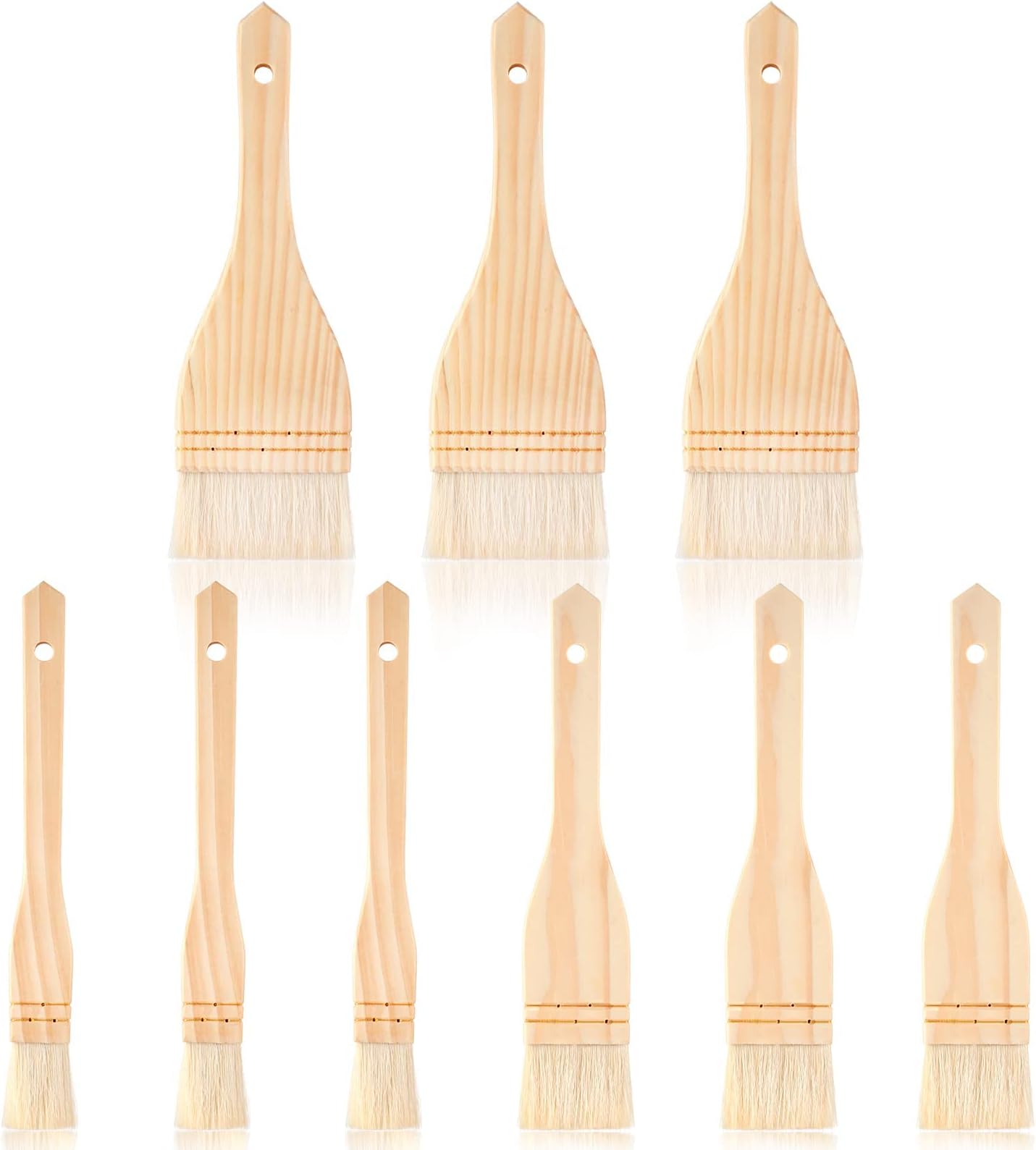 Amazon.com: Flat Hake Brushes Hake Paint Brush Artist Painting Brushes ...