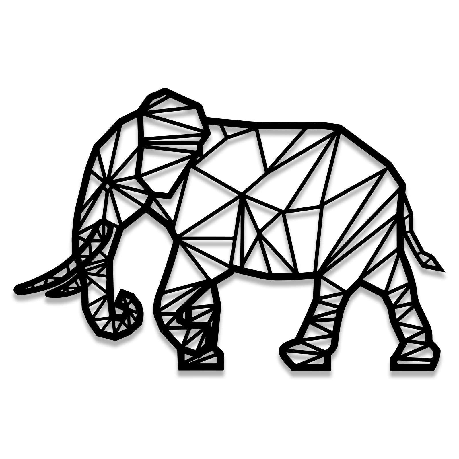 Geometric Elephant Drawing