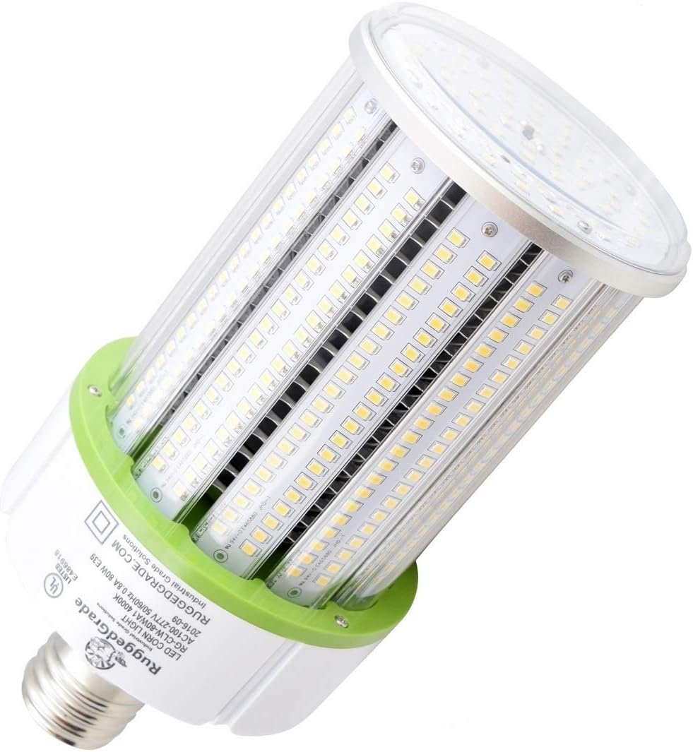 RuggedGrade 80 Watt E39 LED Bulb - 11,276 Lumens - 4000K -Replacement ...