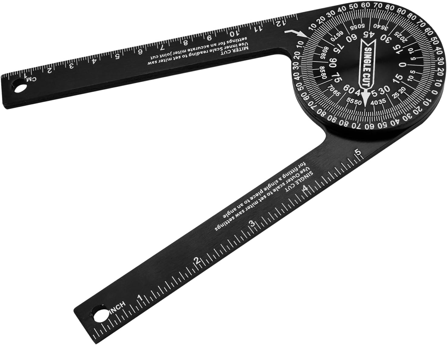 7 Inch Aluminum Miter Saw Protractor, Professional Angle Measuring Tool ...