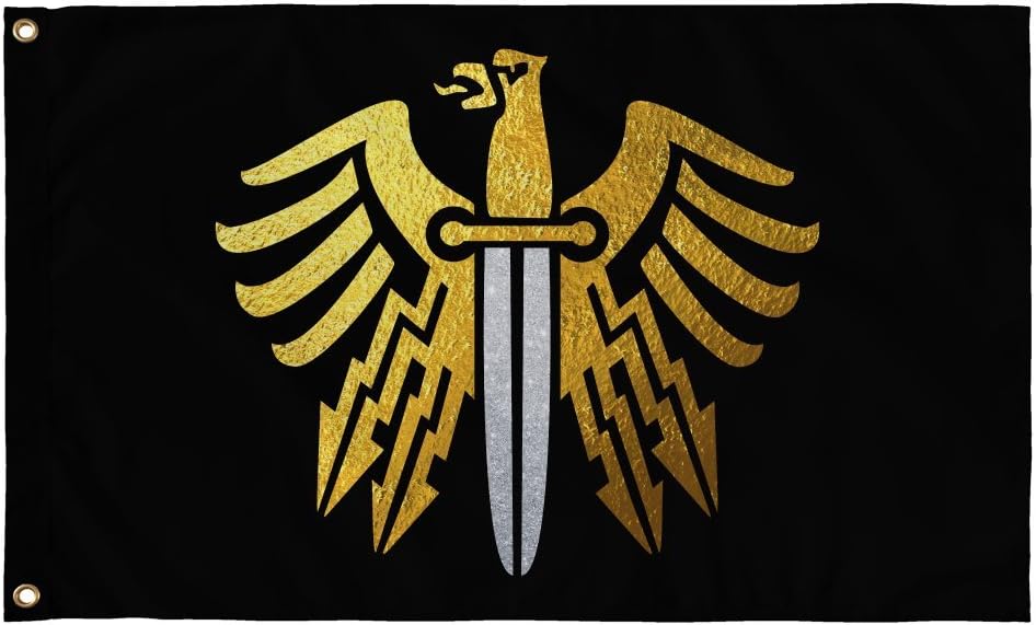 Amazon.com : Eagle and Dagger (tattoo-style) | Long Lasting Flag ...