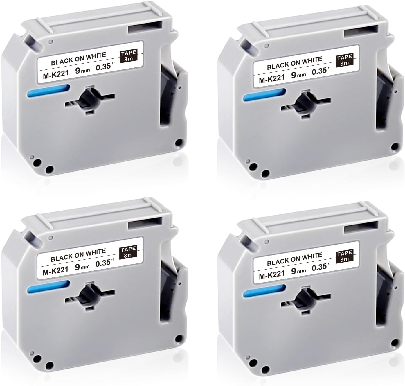 Brother MK221SBZ original M-Schriftband (kompatibel mit: PT-85,PT-75,PT ...