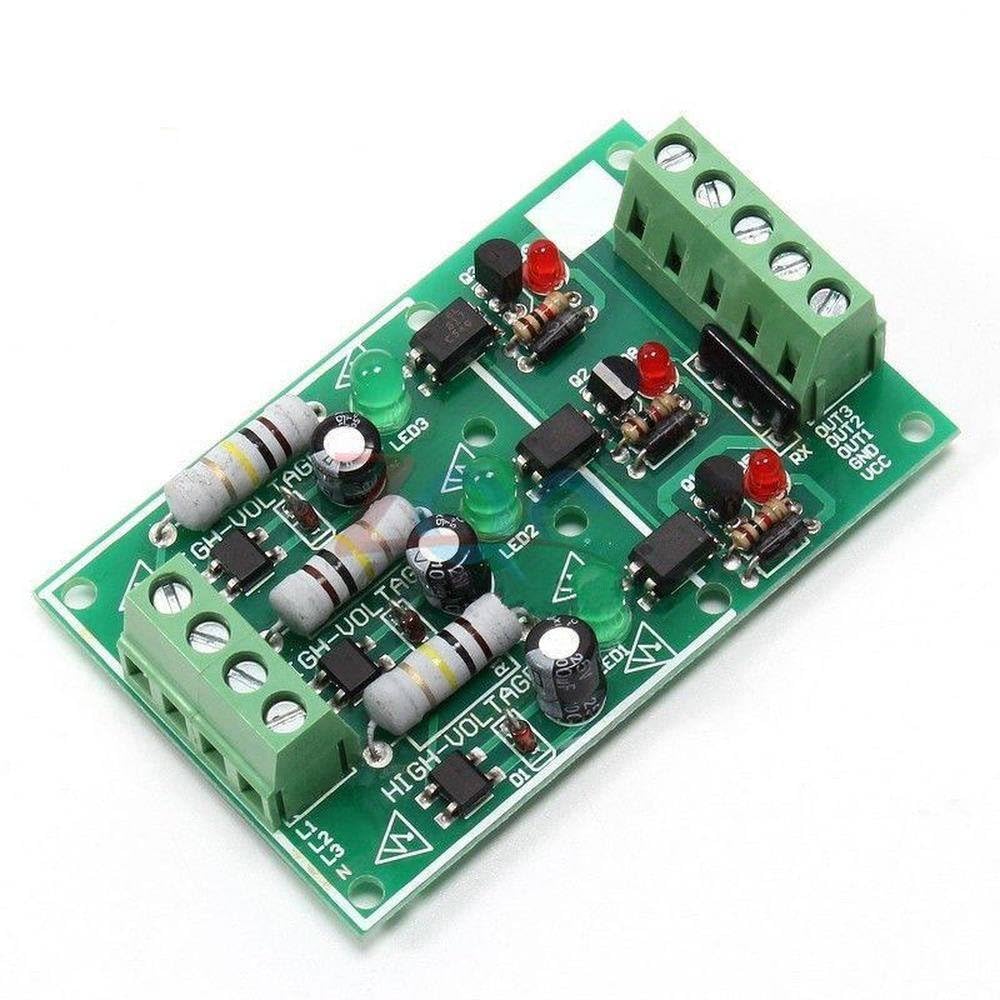 3 Channel Optocoupler Isolation Module AC 220V Isolated Board Testing ...