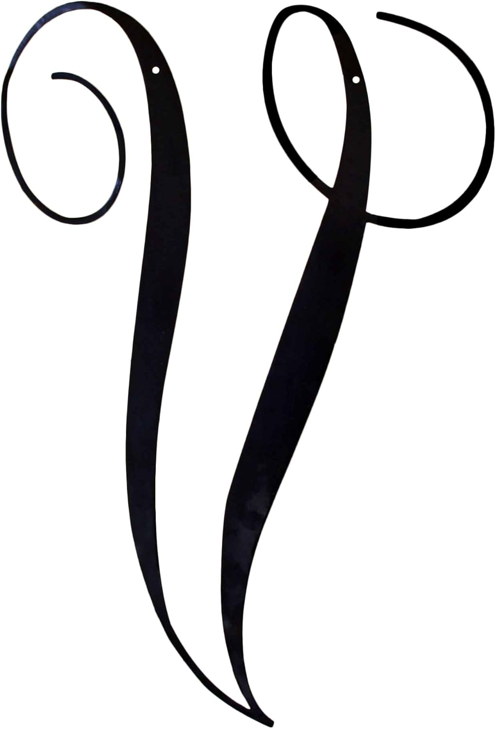 Amazon.com: 12 Inch Metal Script Letter "V" Door or Wall Hanging : Home ...