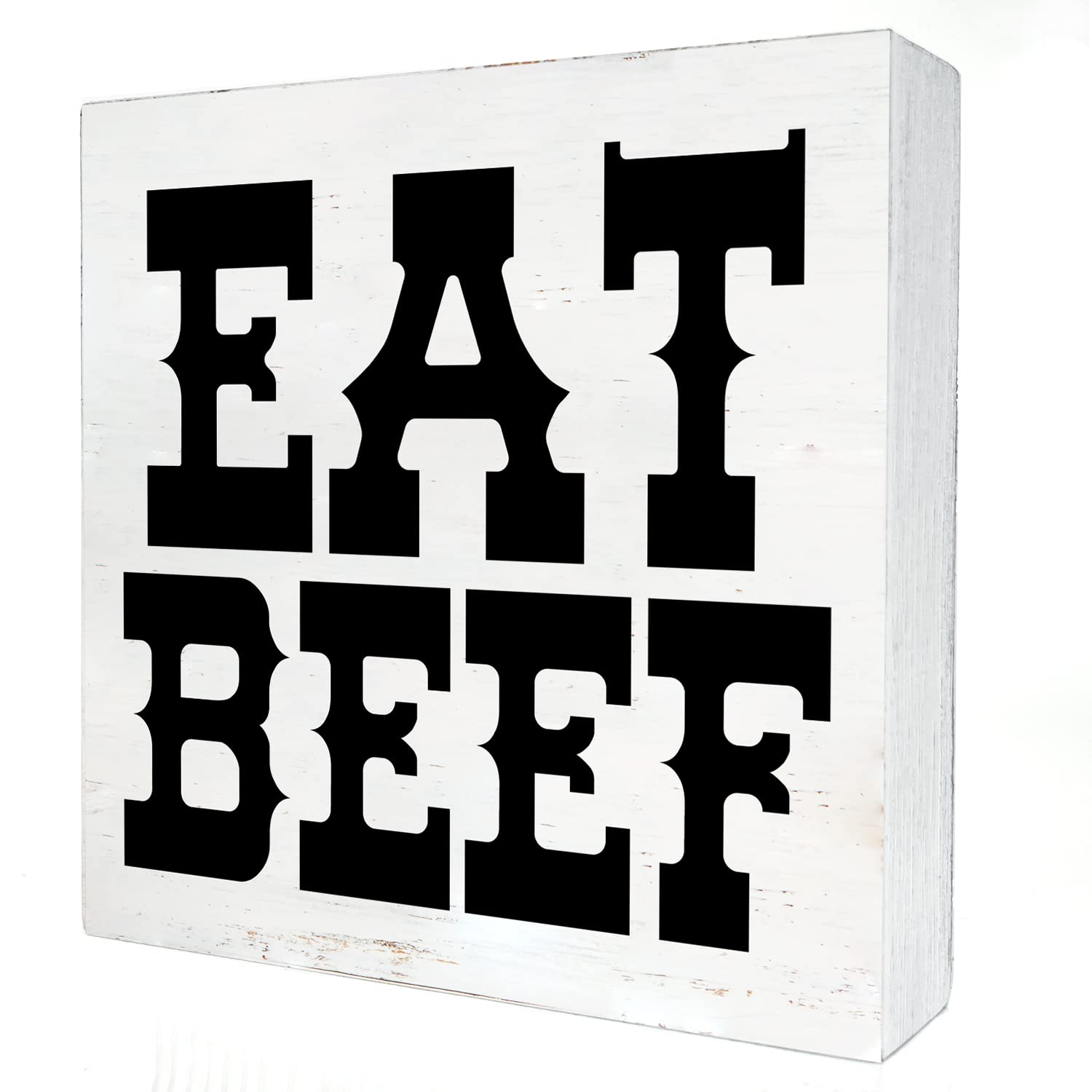 Amazon.com : Western Kitchen Wooden Box Sign with Saying Desk Decor 5 x ...