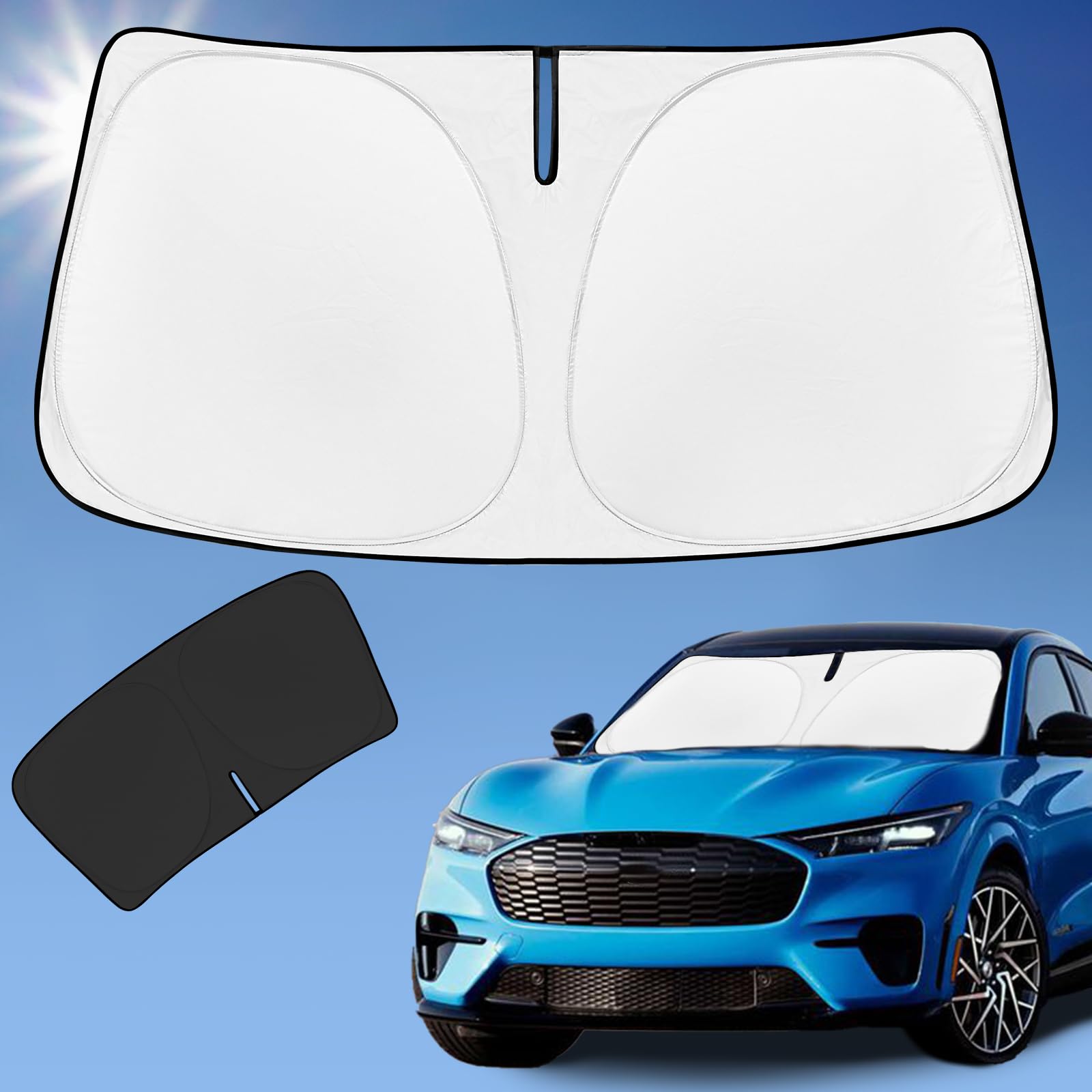 Snapklik.com : Sun Shade Sunshade For Ford Mustang Mach-E 2021-2024 ...