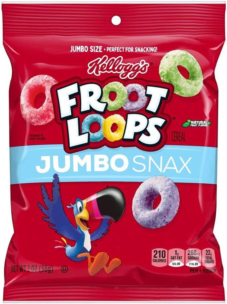 Amazon.com: Kellogg's Froot Loops Cereal, 345g/12.2oz, Imported from ...