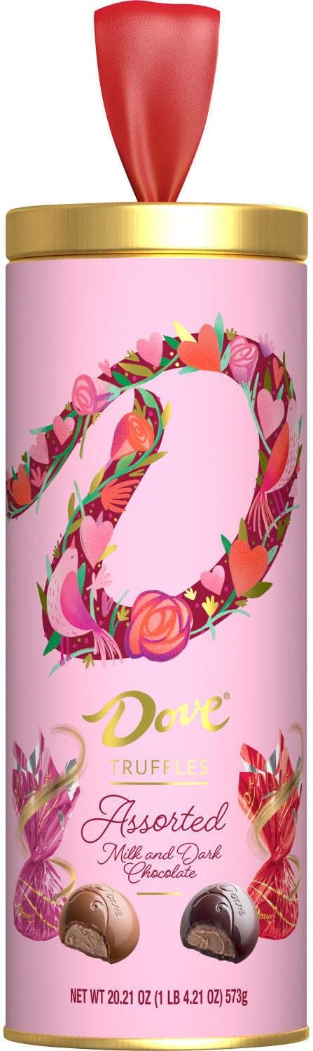 Amazon.com : DOVE TRUFFLES Christmas Dark Chocolate Candy Holiday Gift ...