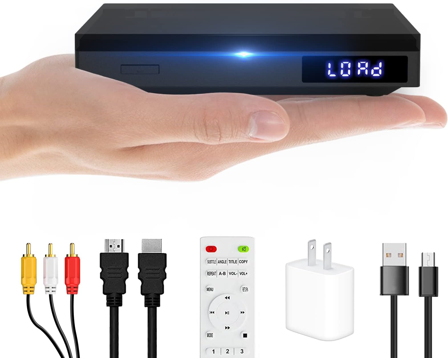 Small DVD Player with HDMI & RCA Output, HD 1080P for Smart TV,Region ...