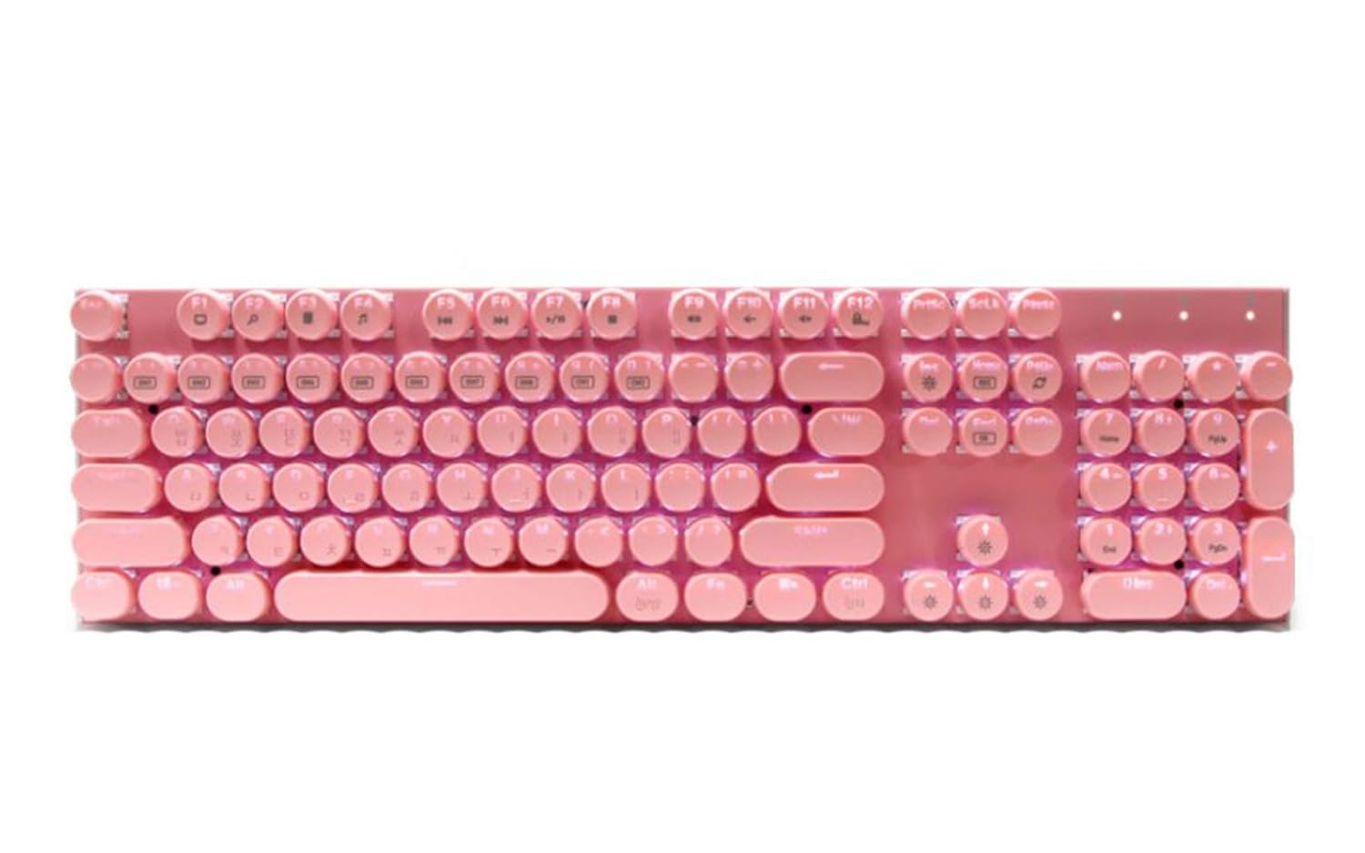 Amazon.in: Buy ABKO Hacker K840 Retro Rainbow LED Gaming Keyboard Pink ...
