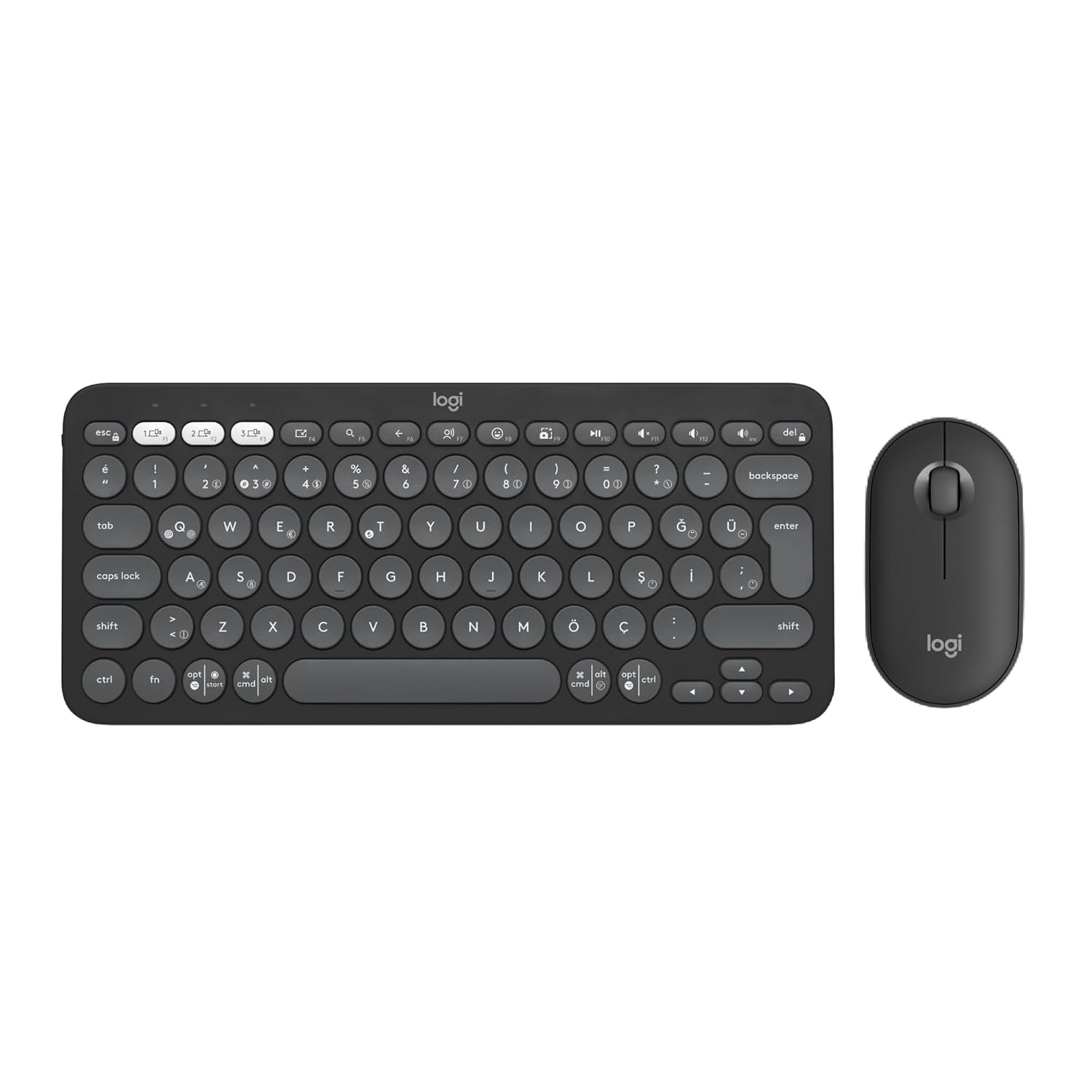 Amazon.in: Buy Logitech Pebble 2 Wireless Keyboard and Mouse Set, Quiet ...