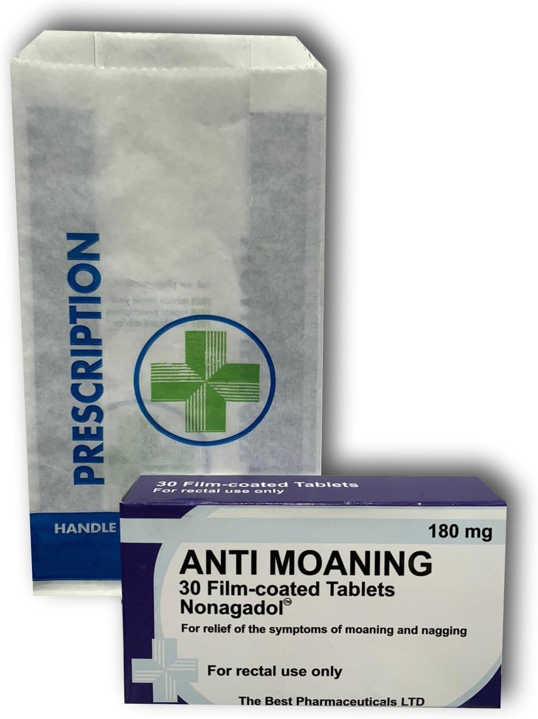 Anti Moaning Novelty Joke Pill Tablet Box - Rude Christmas Stocking ...