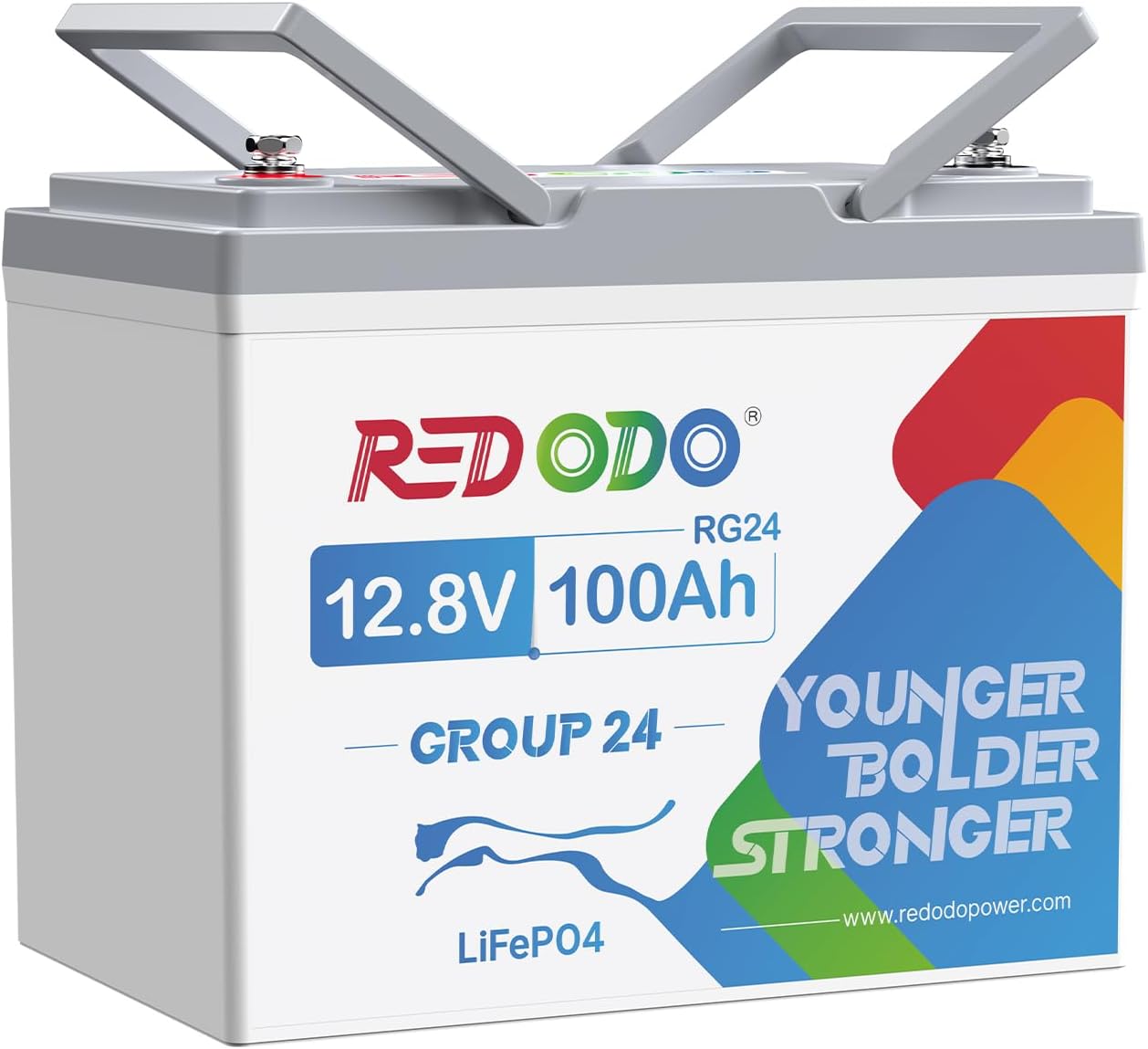 Amazon.com: Redodo 12V 100Ah LiFePO4 Battery, Group 24 Rechargeable ...