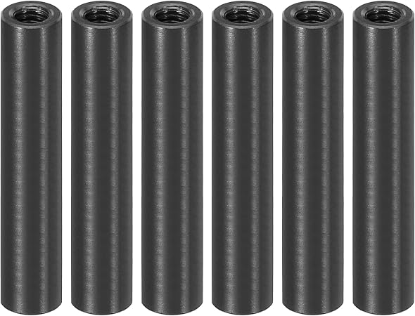 PATIKIL 6pcs M3 Metal Threaded Standoff Spacer Nuts, Round Aluminum ...