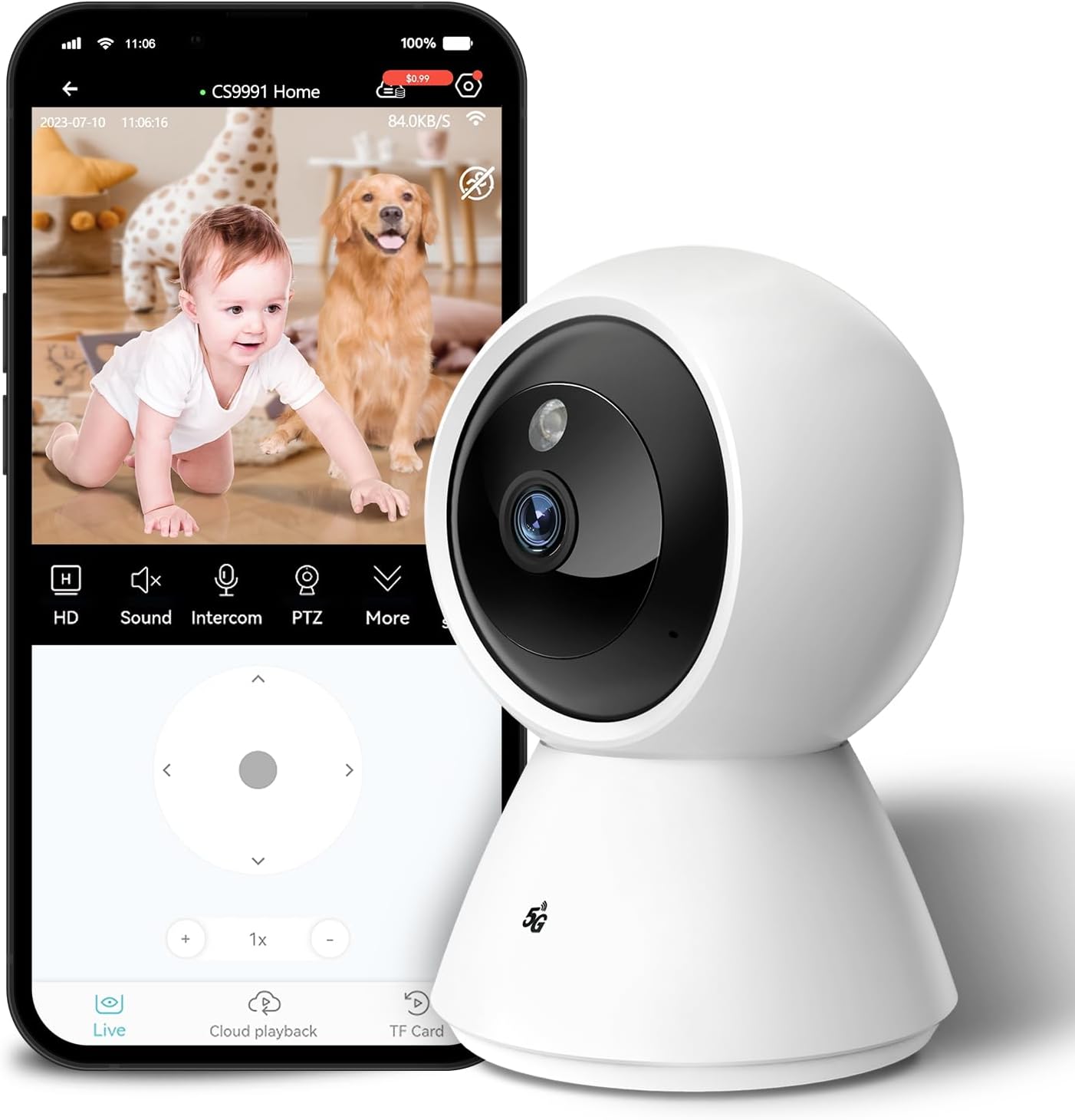 Amazon.com : NETVUE Indoor Camera, Enhanced Security Camera with ...