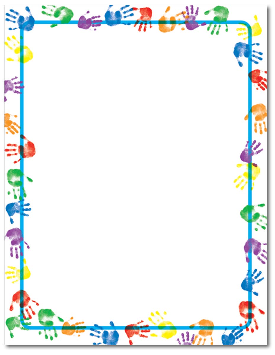 Kids Handprints Border