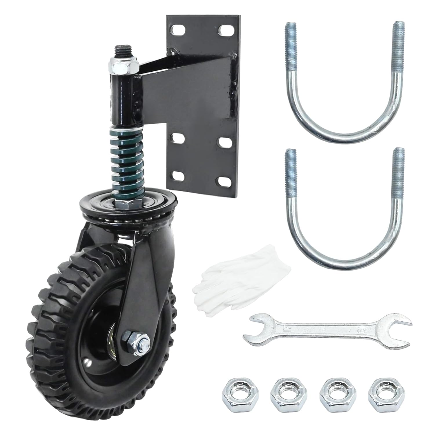 VIKKSAER 6‘’ Fence Gate Wheels Gate Wheel, Heavy Duty Gate Caster ...